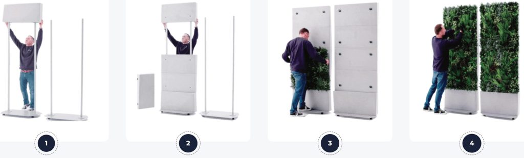 Foliascreen: Artificial Green Wall Partition & Plant Screen